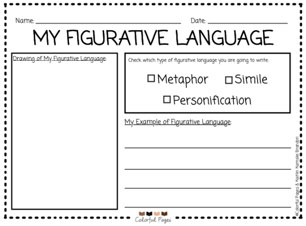 Grades 3-5 Figurative Language Lesson: Free Lesson Plan & Materials ...